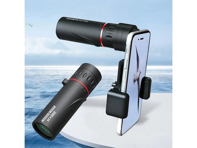 Mini teleskop-durbin za mobilni telefon sa držačem