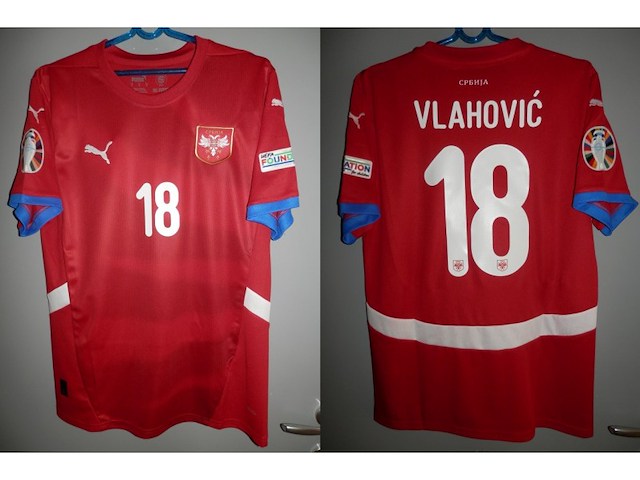 Srbija dres (EURO 2024) Dušan Vlahović 18 Serbia