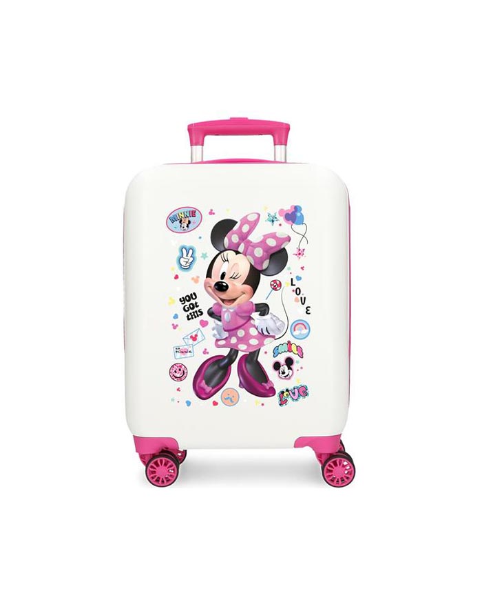 KOFER MINNIE MOUSE ENJOY THE DAY WHITE TROLLEY Disney