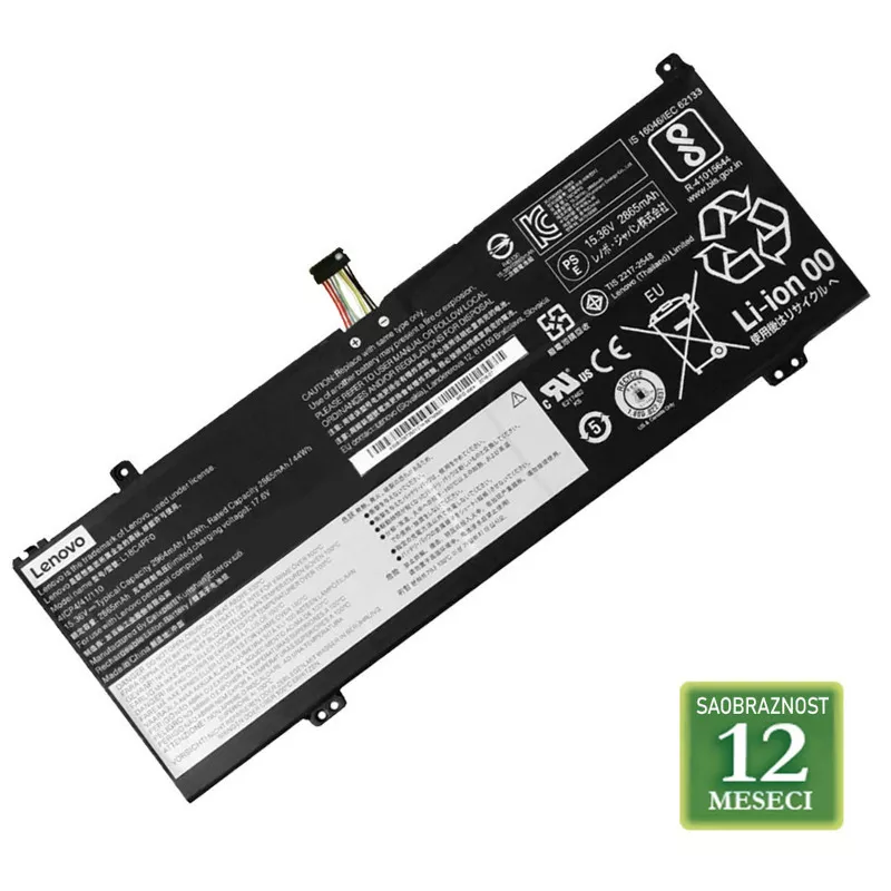 Baterija za laptop LENOVO ThinkBook 13s-IWL / L18M4PF0 15.36V 45Wh / 2964mAh