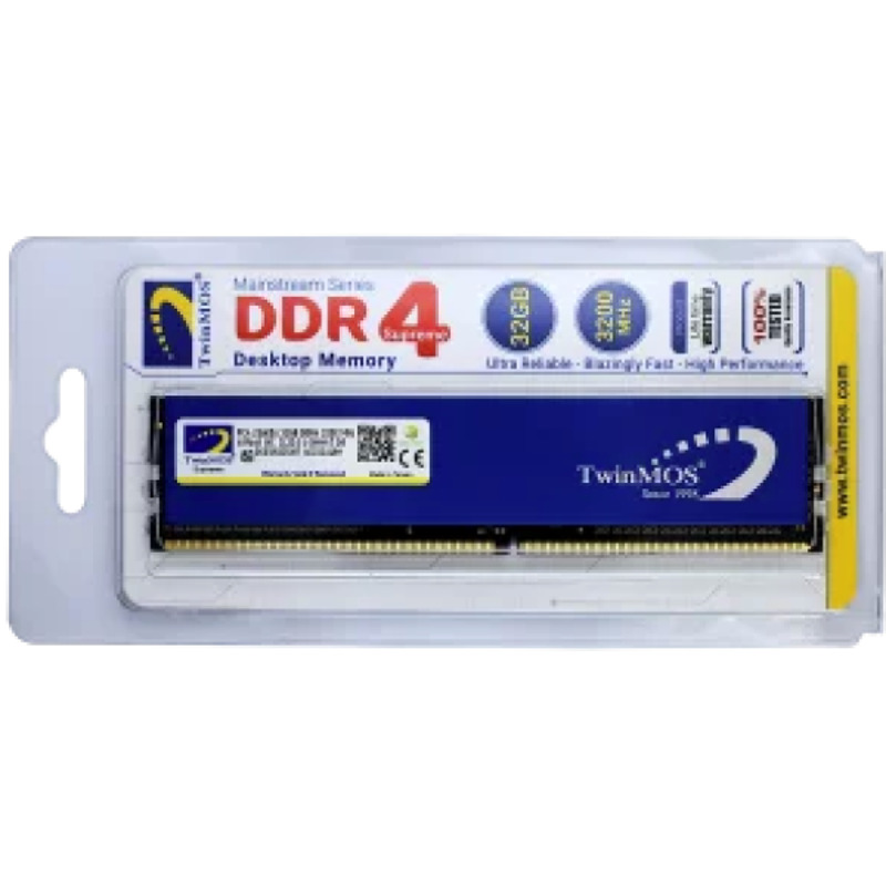 RAM DDR4 32GB 3200MHz TwinMOS MDD432GB3200D