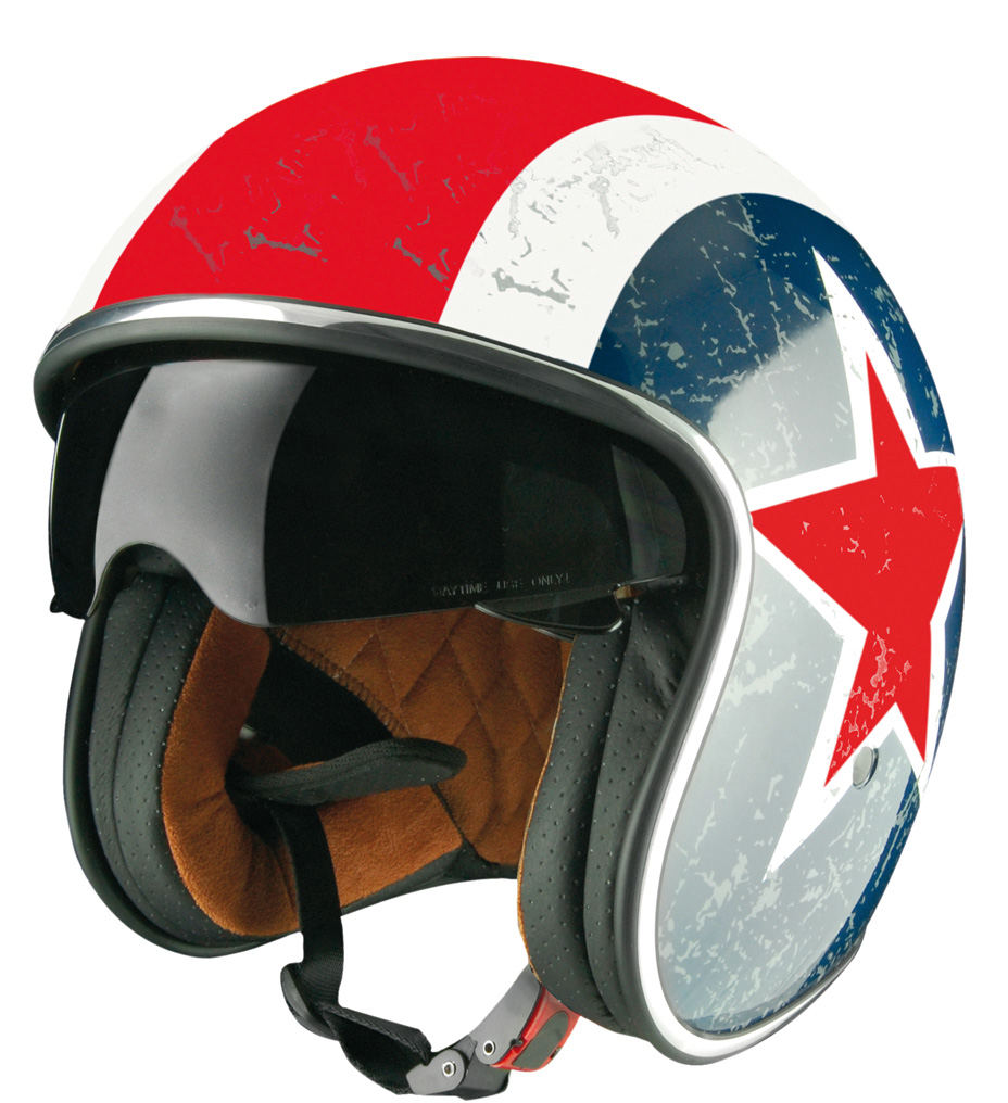 Racer Rebel3 Captain America kaciga