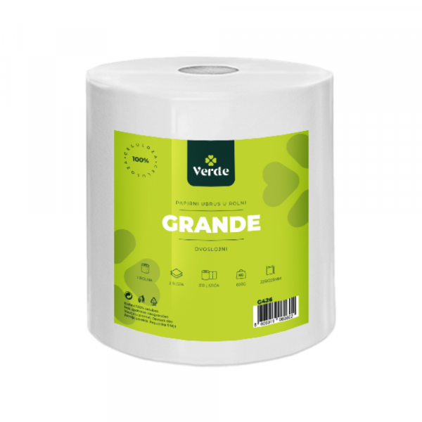 Ubrus dvoslojni jumbo VERDE Grande 600g