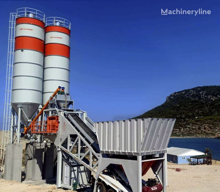 Polygonmach PMC60 60m3 capacity mobile batching plant fabrika betona