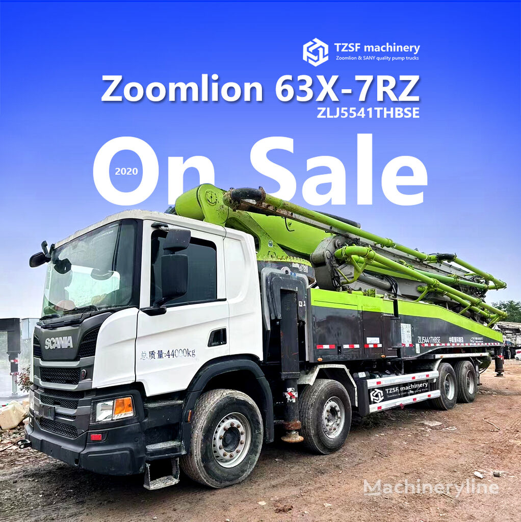 Zoomlion 63X-7RZ ZLJ5441THBSE on SCANIA chassis Euro 5 pumpa za beton