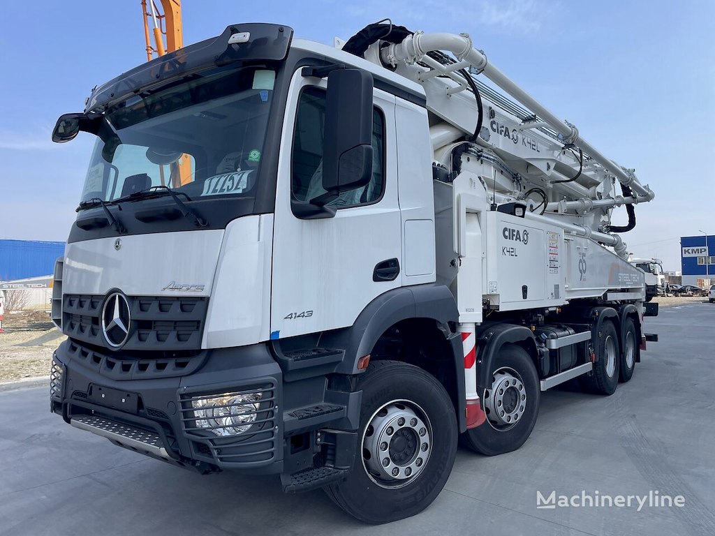 Nova Cifa K42L na šasiji Mercedes-Benz Arocs 4143 pumpa za beton