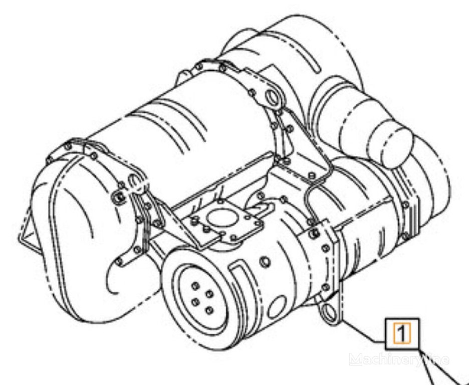 Case 51507900 51507900 prigušivač za Case CX300D CX350D CX210D CX370D bagera