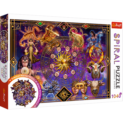 Trefl puzzle 1040 Spiralne puzzle Zodijak