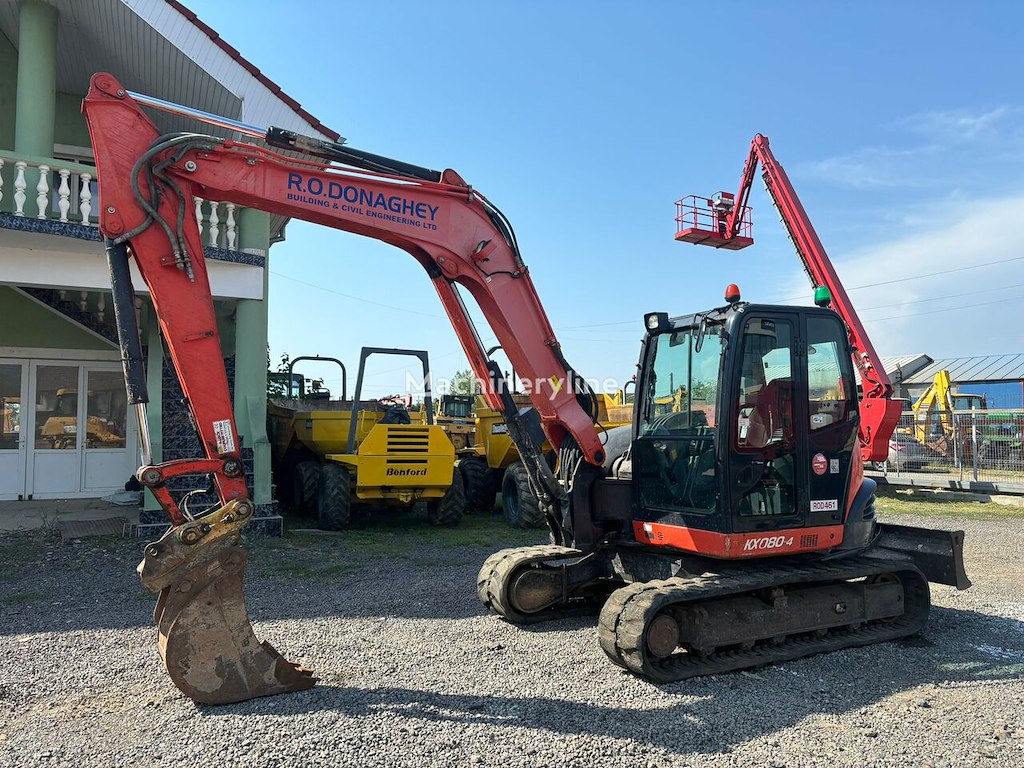 Kubota KX080-4 mini bager