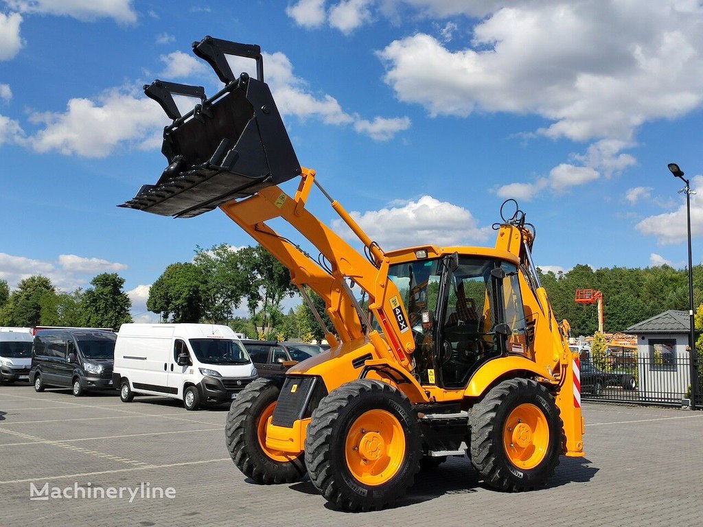 JCB 4CX Równe Koła Powershift Po Pełnym Tulejowaniu bager-utovarivač