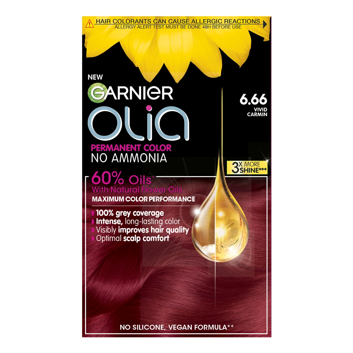 GARNIER OLIA BOJA ZA KOSU 6.66 KARMIN CRVENA