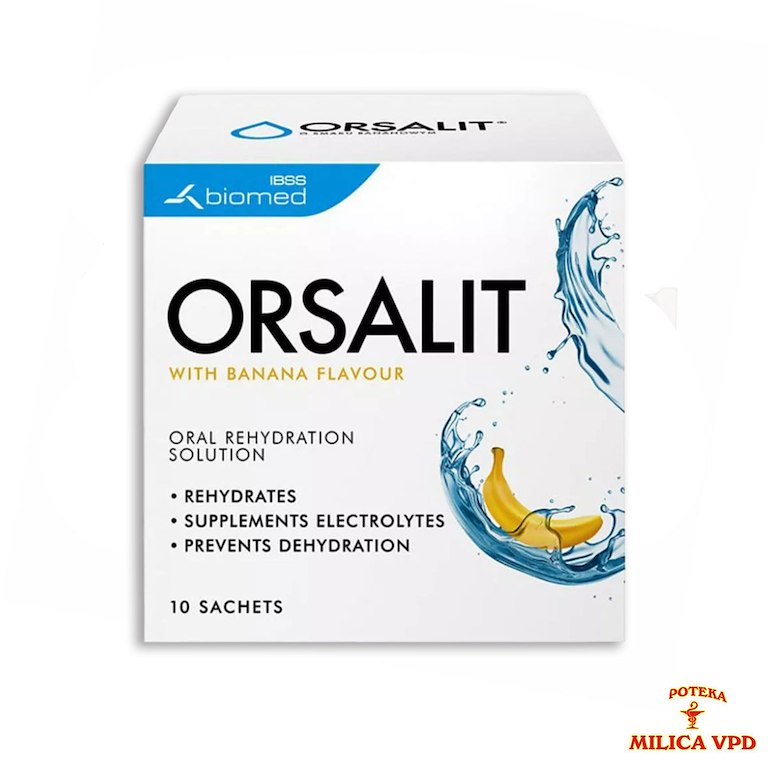 ORSALIT sa ukusom banane 10 kesica po 4.84g