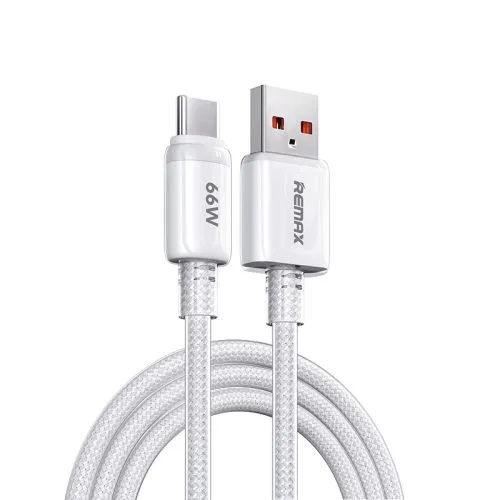 USB Data kabl Remax RC-025 lcy Series Fast Charging 6A, 66W, USB na Type C, 1.2m beli