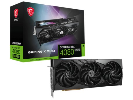 MSI NVIDIA GEFORCE RTX 4080 SUPER 16GB 256BIT RTX 4080 SUPER 16G GAMING X SLIM GRAFIČKA KARTA