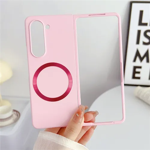 Futrola - maska Magsafe Magnetic Shockproof za Samsung Galaxy Z Fold 6 roze