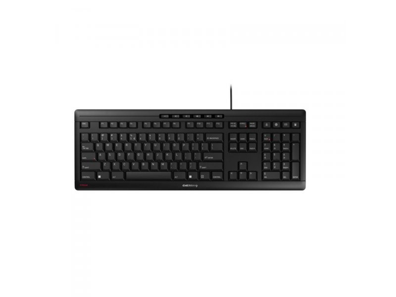 CHERRY STREAM ULTRA TIHA VODOOTPORNA TASTATURA USB, YU, CRNA CENA