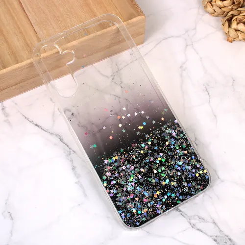 Silikonska futrola - maska Glitter za Samsung A156 Galaxy A15 5G crna