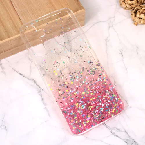 Silikonska futrola - maska Glitter za Samsung A156 Galaxy A15 5G roze