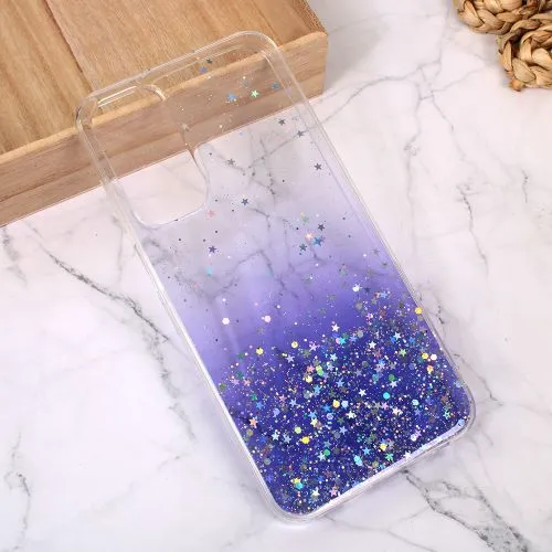 Silikonska futrola - maska Glitter za Samsung A256 Galaxy A25 5G ljubicasta