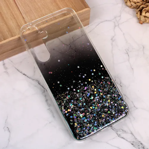 Silikonska futrola - maska Glitter za Samsung A356 Galaxy A35 5G crna