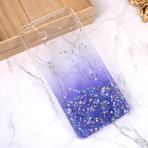 Silikonska futrola - maska Glitter za Samsung A356 Galaxy A35 5G ljubicasta