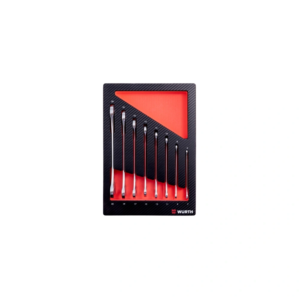 Set duplo viljuškastih ključeva, neopren 8 kom, ZEBRA