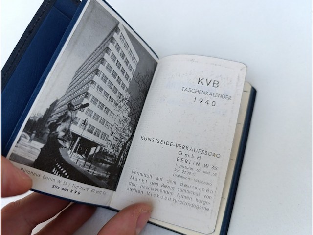 KVB kalendar - notes 1940