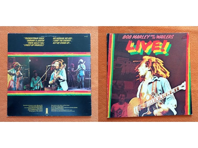 BOB MARLEY and THE WAILERS - Live!(LP) Made Scandinavia