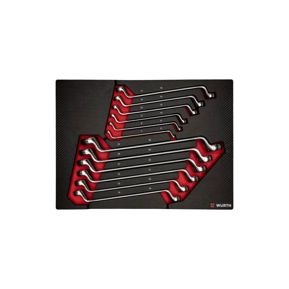 Set ZEBRA duplo okastih savijenih ključeva u neoprenu, OK6-32, 12 komada