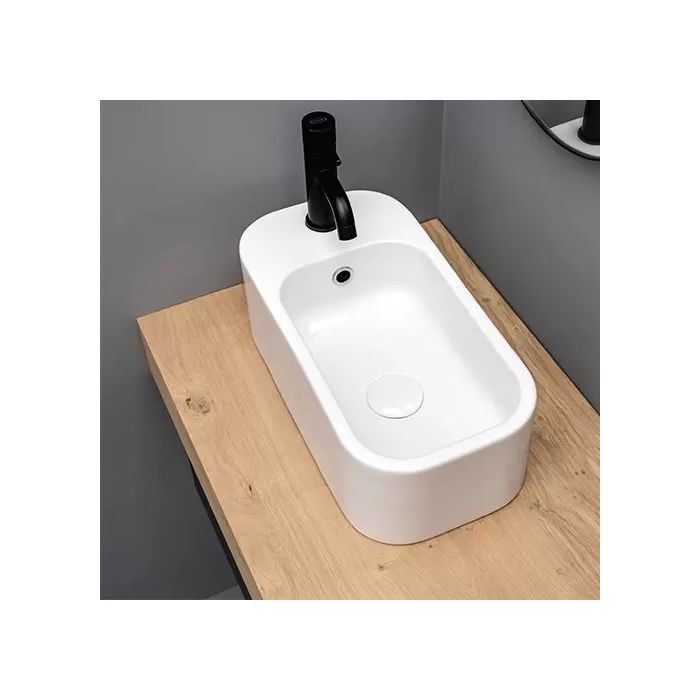 AXA Cosa MINI lavabo BELI mat 48x25 cm