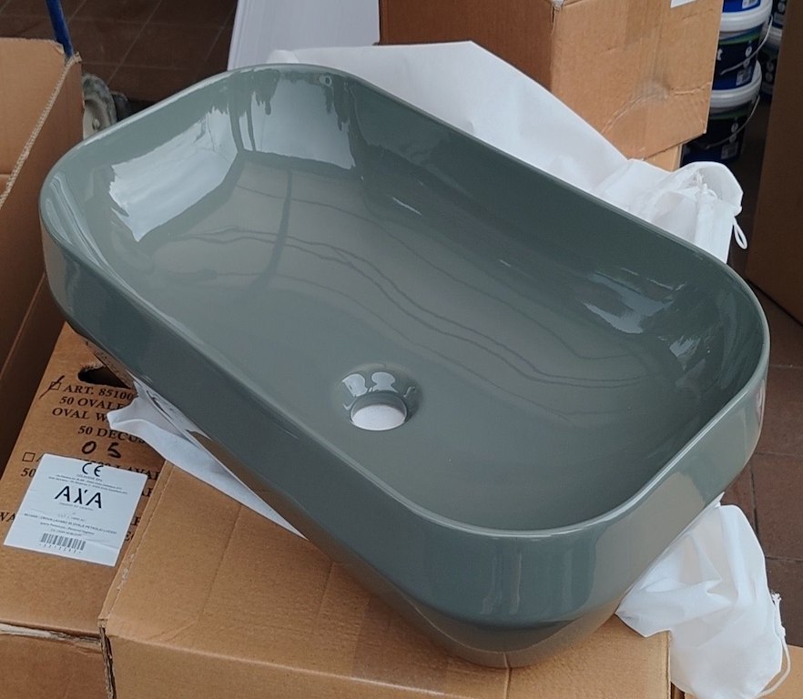 AXA Decus Square lavabo Lago sjaj 50x35 cm