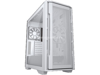 COUGAR | Uniface White| PC Case | Mid Tower Mesh Front Panel 2 x ARGB Fans TG Left Panel ( CGR...