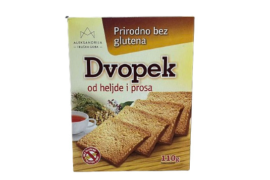 Bezglutenski dvopek od heljde i prosa