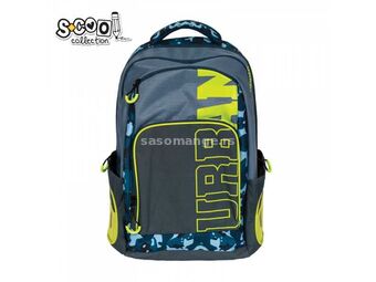 S-COOL Anatomski Ranac Urban Blue and green SC1646