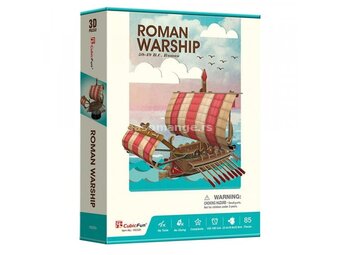 CUBICFUN PUZZLE ROMAN WARSHIP T4032h