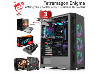 Računar Tetramagon Enigma AMD Ryzen 5 5600X/16GB/1TB/RX6600 8GB/650W