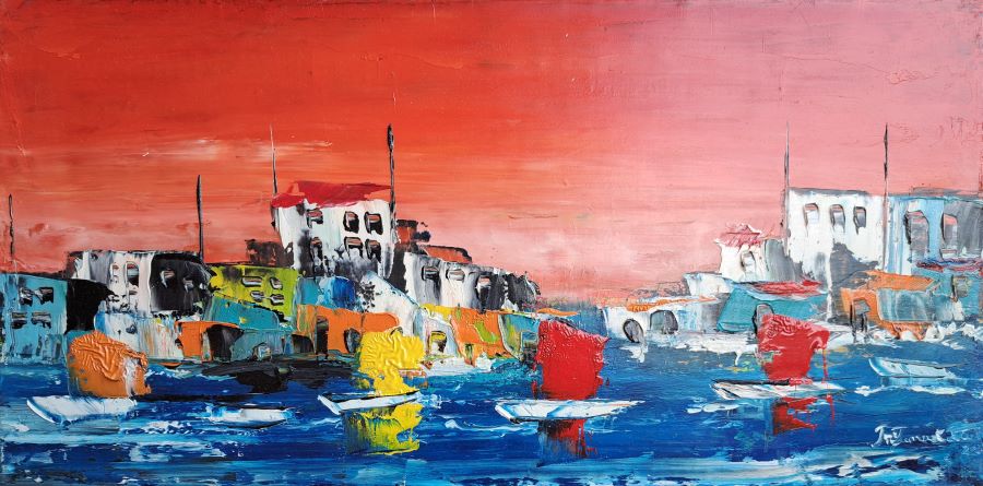 Sicilija 14, Duško Trifunović, 30×60 cm, ulje na platnu, sertifikat, 200 eura