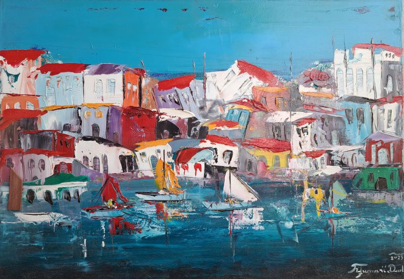 Sicilija 15, Duško Trifunović, 50×70 cm, ulje na platnu, sertifikat, 400 eura