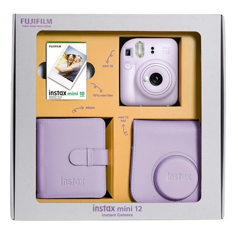 Fujifilm Instax Mini 12 Bundle Box Ljubičasti (Lilac purple)