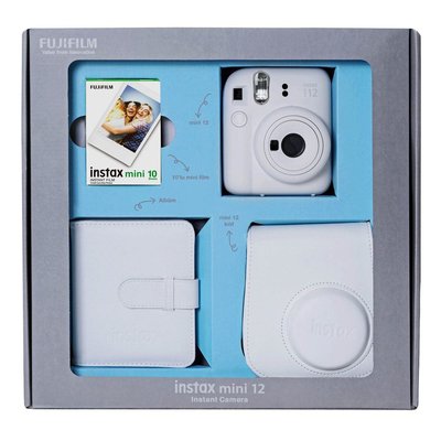 Fujifilm Instax Mini 12 Bundle Box Beli (Clay White)
