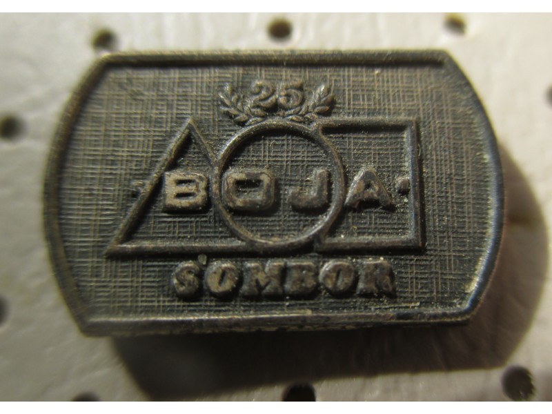 Z2- Značka Boja 25 g. Sombor Jugoslavija