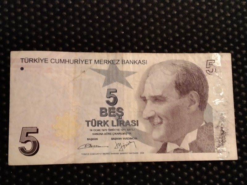 5 lire 2009 turska