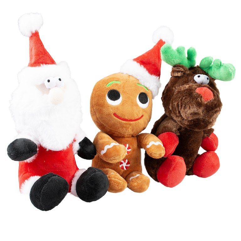 Duvo+ Igračka za pse Xmas Plush cuddle trio 1kom