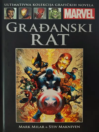 Hachette MARVEL GRAFICKE NOVELE 11 - Gradjanski rat