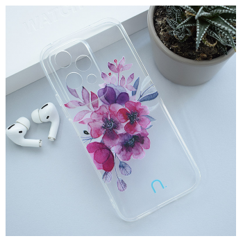 MASKA NANOBIT PRINT ZA HONOR 200 LITE FLOWERS