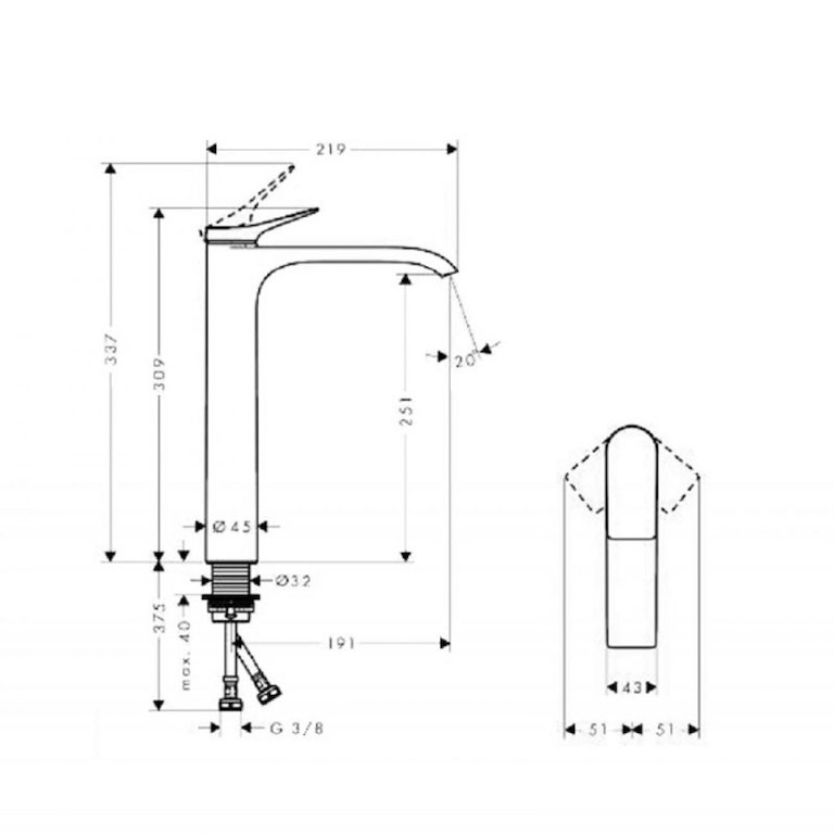 HG VIVENIS ZA LAVABO 250