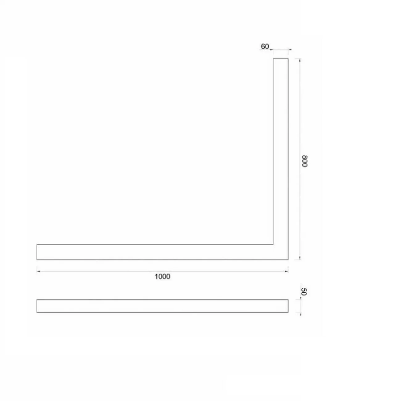 PRAG ZA KABINU 100X80 D/CRNO