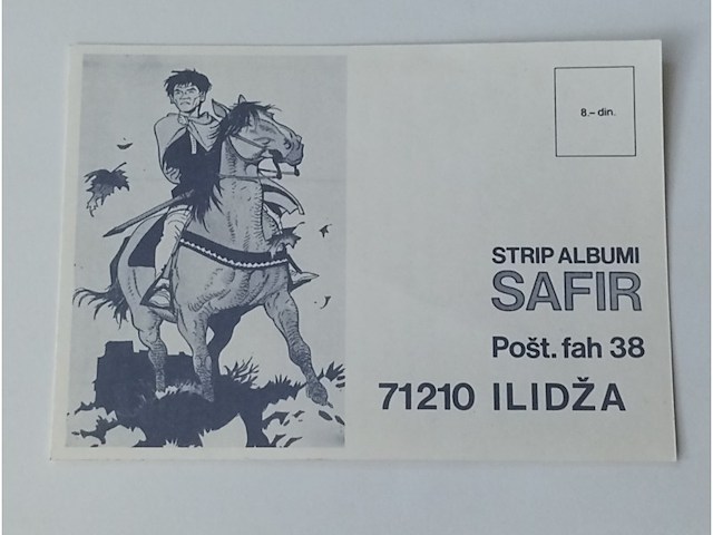 Ilidža - Strip Albumi Safir - Bosna - Narudžbenica