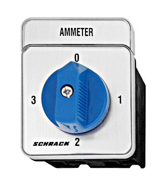 Ampermetarska preklopka 1p/20A/0-1-2-3/AC21/mont.na vrata
za 3 strujna mjerna transformatora, AC21: 20A [690V AC] | AC23: 16A/7.5kW [400V AC] | AC3: 5.5kW [400V AC] | VDE 0660, IEC/EN60947-3, GB/...