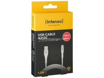 INTENSO USB kabl A315C/ USB-A to USB type C/ 1.5 m